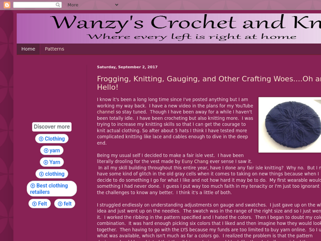 Ravelry: Wanzy's Crochet and Knit - patterns
