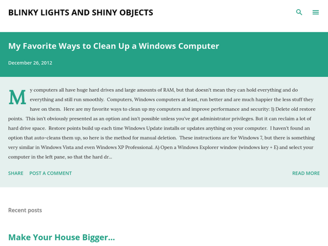 Ravelry: Blinky Lights and Shiny Objects - patterns